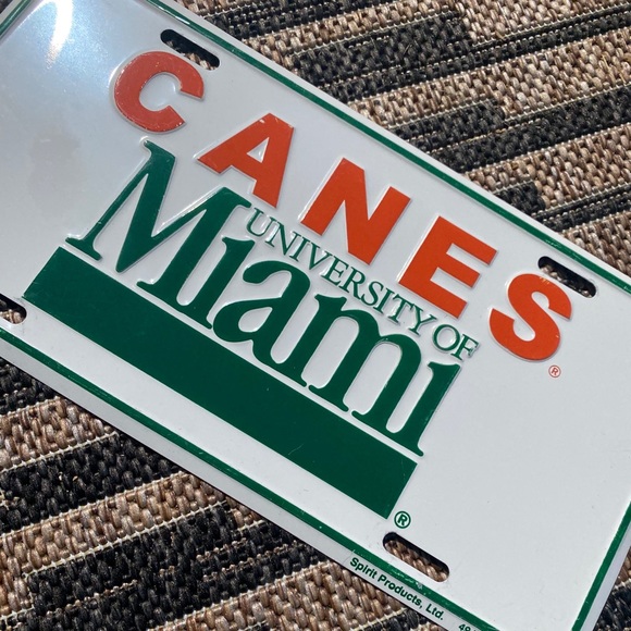Vintage | Other | Vintage University Of Miami Magnetplate | Poshmark